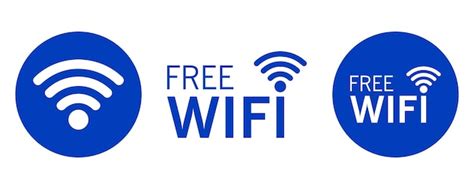 Symbol strefy darmowego wifi Znak sygnału bezprzewodowego Wektor