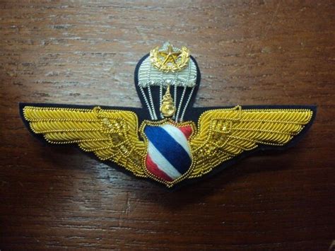 Master Class Royal Thai Air Force Parachutist Airborne Badge Etsy