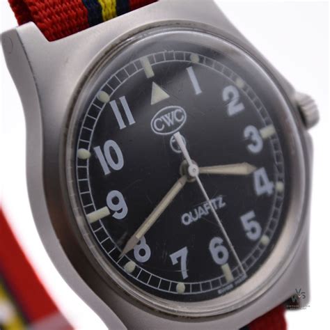 Cwc G10 Quartz Military Field Watch Caseback 6645 99 C 1990