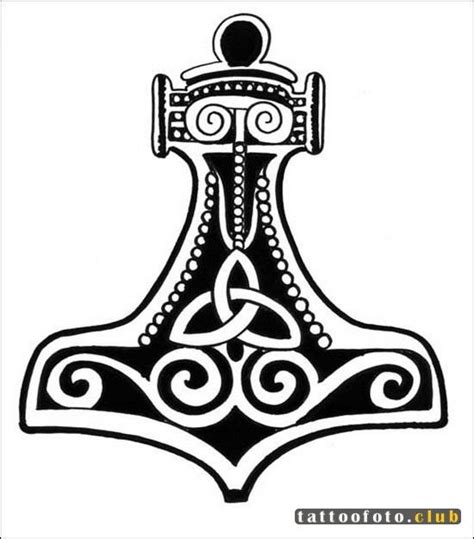 Молот тора узор 45 фото