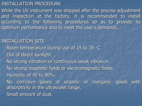 Qualification Of Uv Visible Spectrophotometer Ppt