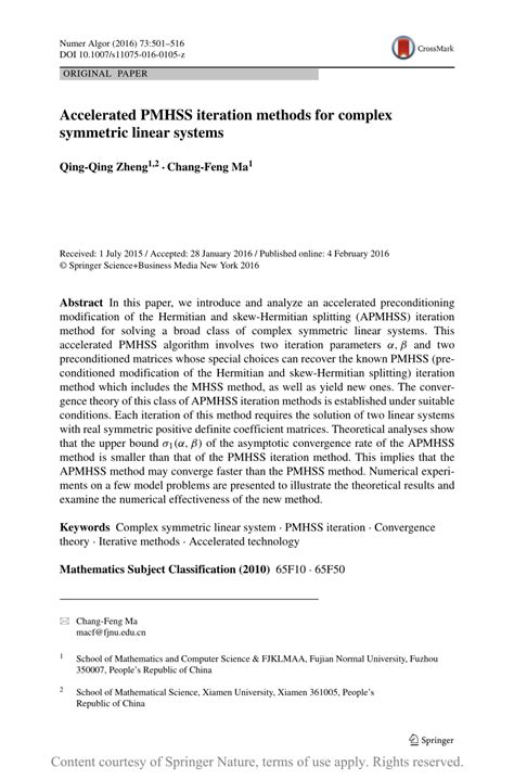 Accelerated Pmhss Iteration Methods For Complex Symmetric Linear