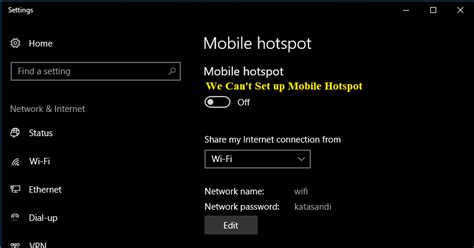 Cara Mengatasi We Cant Set Up Mobile Hotspot Pada Windows 10 Go Blogger Jpr