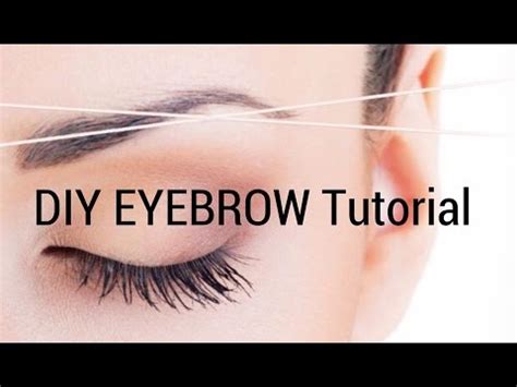 DIY perfect Eyebrow Threading at HOME - YouTube