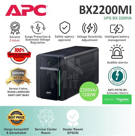 UPS APC BX VA W USB Charging BX MI MS Surge Protection Lazada Indonesia