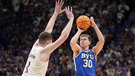 Byu Stuns No 7 Kansas Behind 18 Each From Hall Robinson