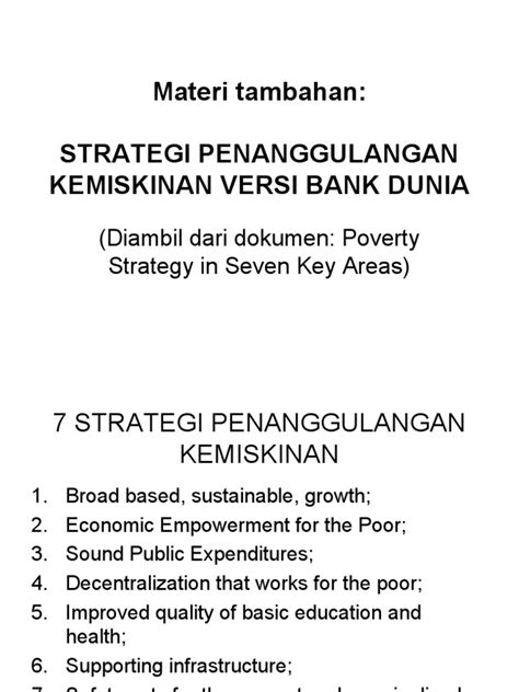 Materi Program Penanggulangan Kemiskinan Pdf