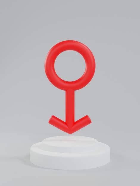 Premium Photo 3d Rendering Male Gender Symbol