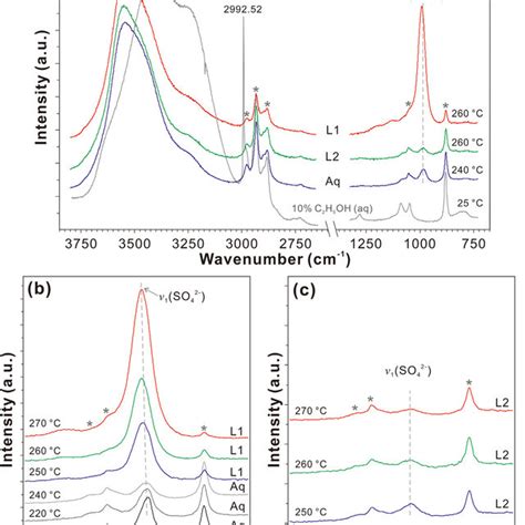 In Situ Raman Spectra A And The Spectral Parameters B C Of 10 M Download Scientific