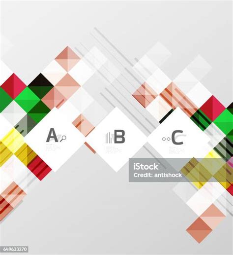 인포 그래픽으로 회색 추상적인 배경에 벡터 사각형 요소 0명에 대한 스톡 벡터 아트 및 기타 이미지 0명 3차원 형태 개념 기호 Istock