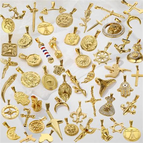 Stainless Steel 18k Gold Plated Jewelry Waterproof Double Sided