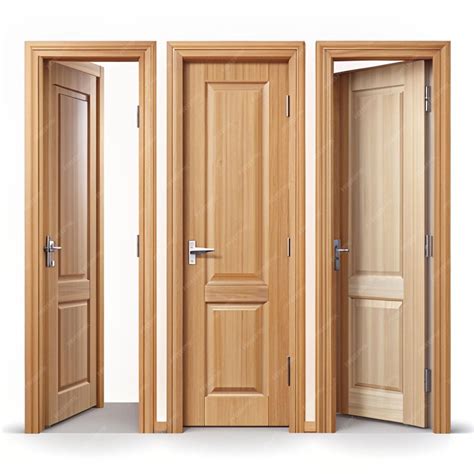 Colorful Door Set Different Styles And Shapes Of Doors Isolated On