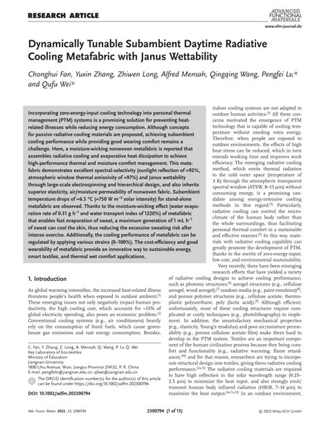 Dynamically Tunable Subambient Daytime Radiative Cooling Metafabric