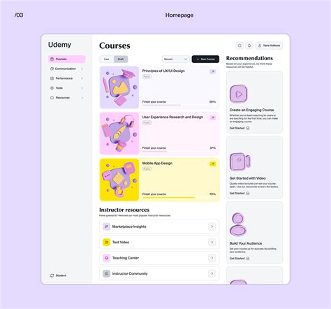 Udemy Platform Interface Redesign Uxui Behance