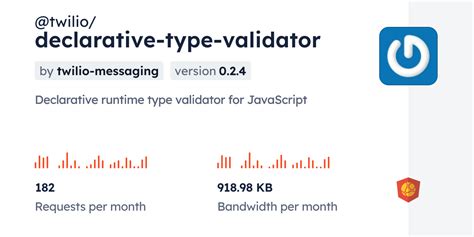 Twilio Declarative Type Validator Cdn By Jsdelivr A Cdn For Npm And