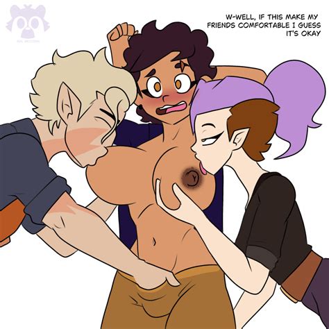 Rule 34 Amity Blight Arms Up Big Breasts Bisexual Blonde Hair Blush