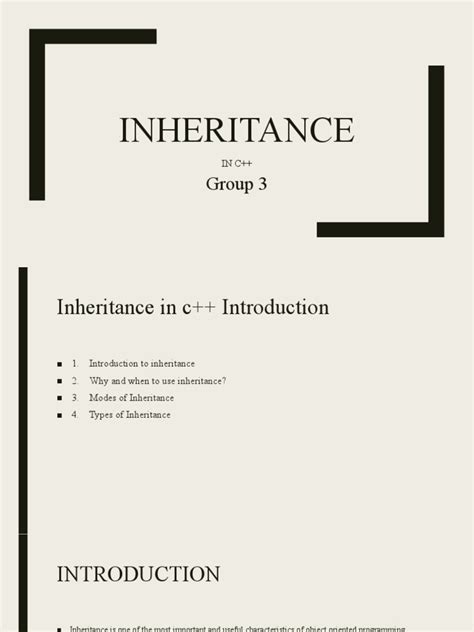 inheritance group3 pdf constructor object oriented programming
