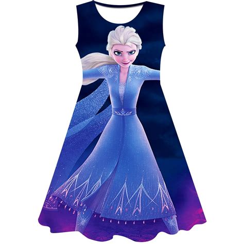 Vestido De Elsa De Frozen Para Niñas Vestido De Princesa Elsa De