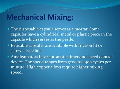 Manipulation Of Amalgam Pptx