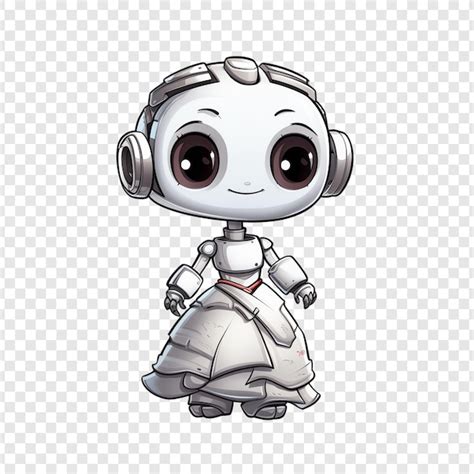 Premium Psd A Robot With A Headband And A Mask