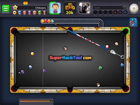 The Pool Game Is Being Played On The Computer