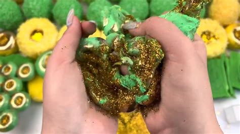 Asmr Clay Cracking Light Plasticine 🤩 Crushing Foam Boxes 💚 Soap Balls