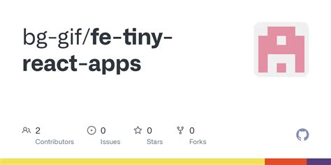 Github Bg Fe Tiny React Apps
