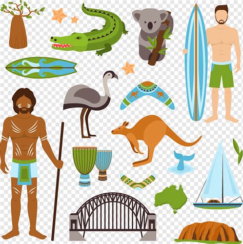 Australia Icons Set Png PNGWing