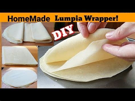 How To Make LUMPIA WRAPPERS SPRING ROLLS WRAPPERS EGG ROLLS