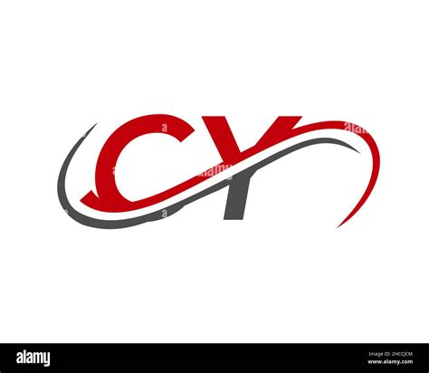 Initial Cy Logo Design Cy Letter Linked Business Logo Cy Logo Design