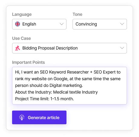 AI Proposal Generator Create Winning Proposals
