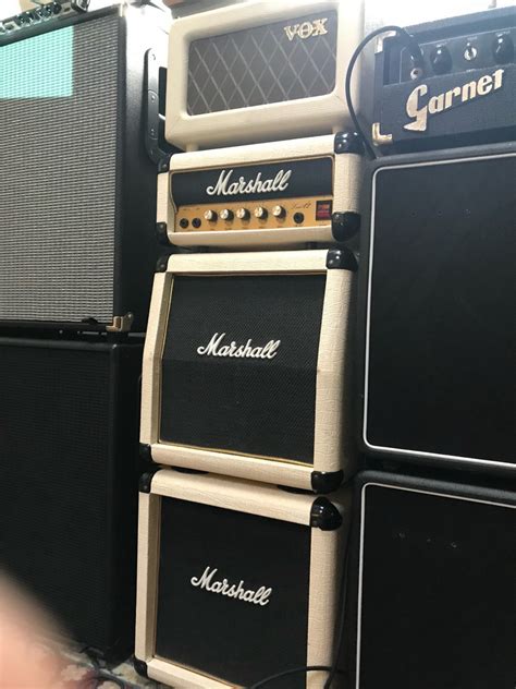 Marshall Lead 12 Mini Stack Vintage 1987 White Tolex Amps And Pedals