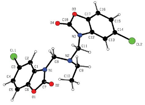 A Spatial View Of The Calculated Molecule Of The Title Compound