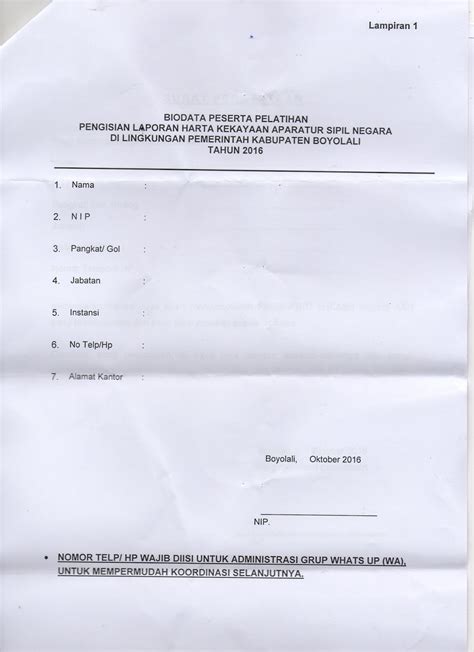 BIDANG SMP DISDIKBUD KABUPATEN BOYOLALI LAPORAN HARTA KEKAYAAN PEJABAT NEGARA