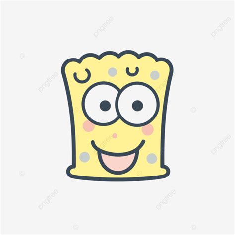 Spongebob Squarepants Character Icon Vector Illustration Isolated On