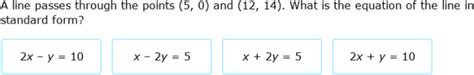 IXL Checkpoint Write And Interpret Two Variable Linear Equations