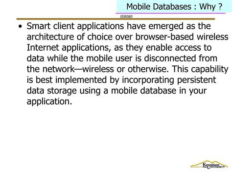 Ppt Introduction To Mobile Databases Powerpoint Presentation Free
