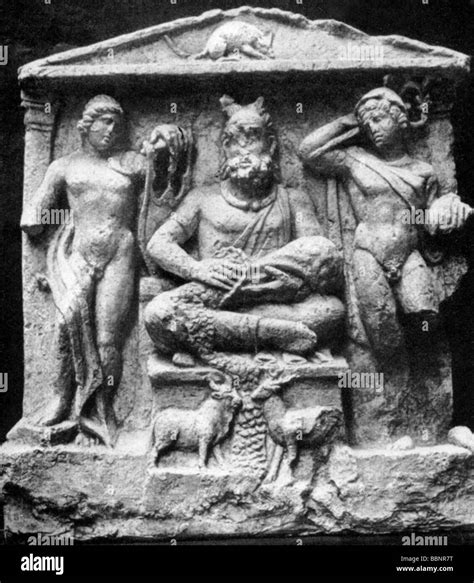 Cernunnos Pagan Celtic God Of Fertility And Produce Ancient Stele