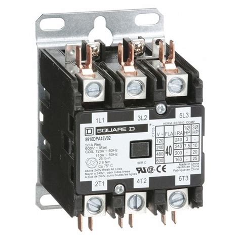 Square D Definite Purpose Magnetic Contactor 3 Poles 40 A Full Load