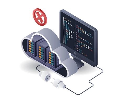Refining The Analysis Of Cloud Server Problems Vector Art At Vecteezy