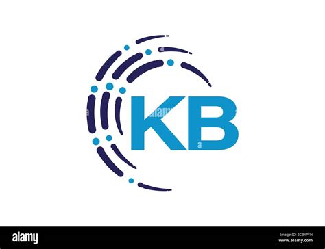 Initial Monogram Letter K B Logo Design Vector Template K B Letter