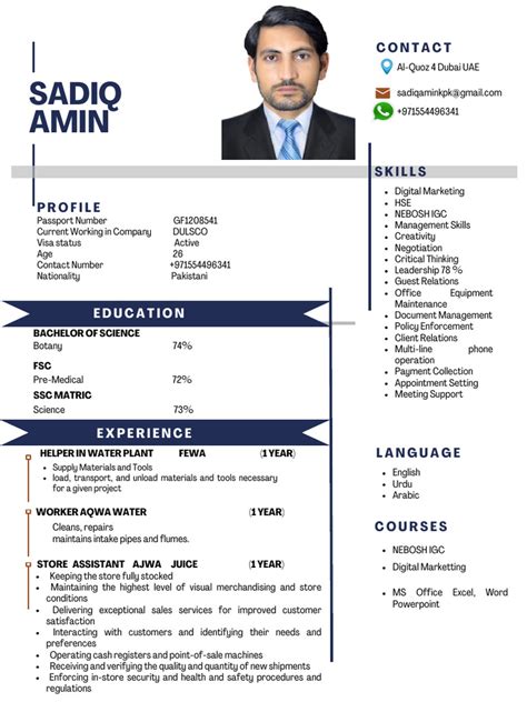 Cv Sadiq Amin Pdf Business