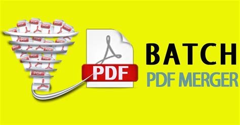 Batch PDF Merger Desktop App Merge PDF Files