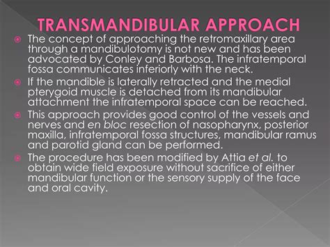 Infratemporal Fossa Approaches Pptx