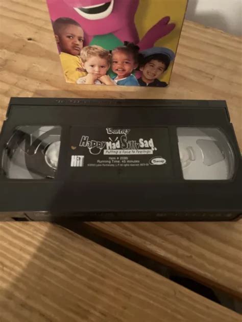 Barney Happy Mad Silly Sad Vhs Putting A Face To Feelings Testé