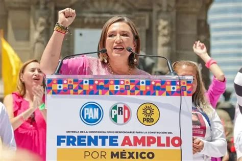 Xóchitl Gálvez Recibió Constancia Como Candidata Presidencial Del