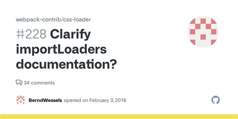 Clarify Importloaders Documentation · Issue 228 · Webpack Contribcss