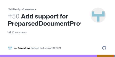 Add Support For Preparseddocumentprovider · Issue 50 · Netflixdgs