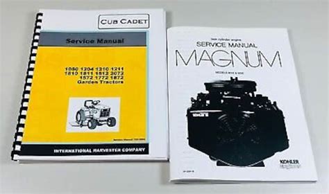 Cub Cadet 2072 Lawn Garden Tractor Service Repair Manual Kohler M20