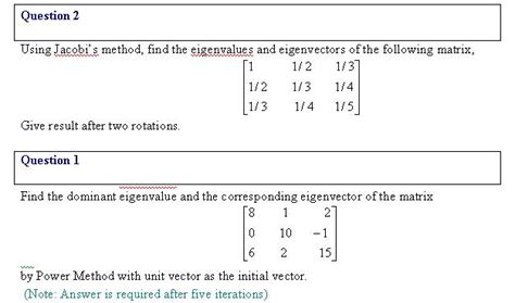 using jacobi s method find the eigenvalues and